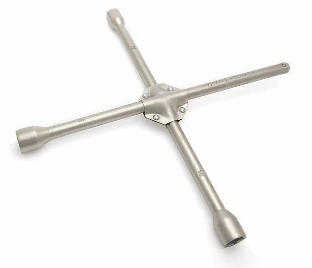 Ключ баллонный крестовой усиленный 17х19х21х1/2 380 мм. Дело Техники