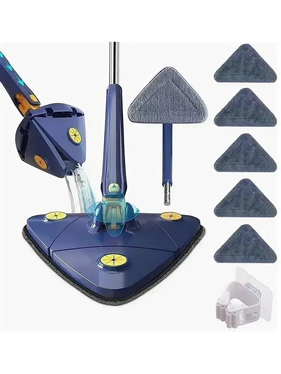 Многофункциональная треугольная швабра с отжимом