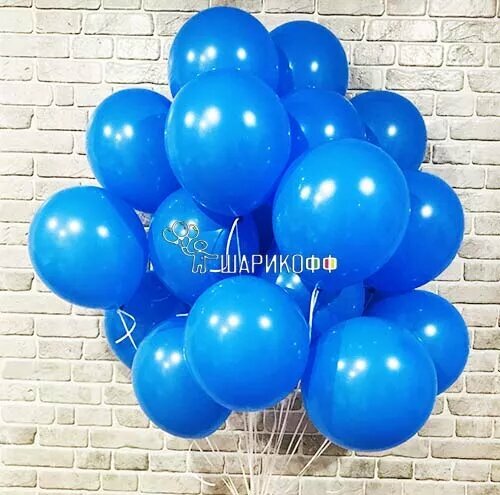 Букет из шаров синего цвета