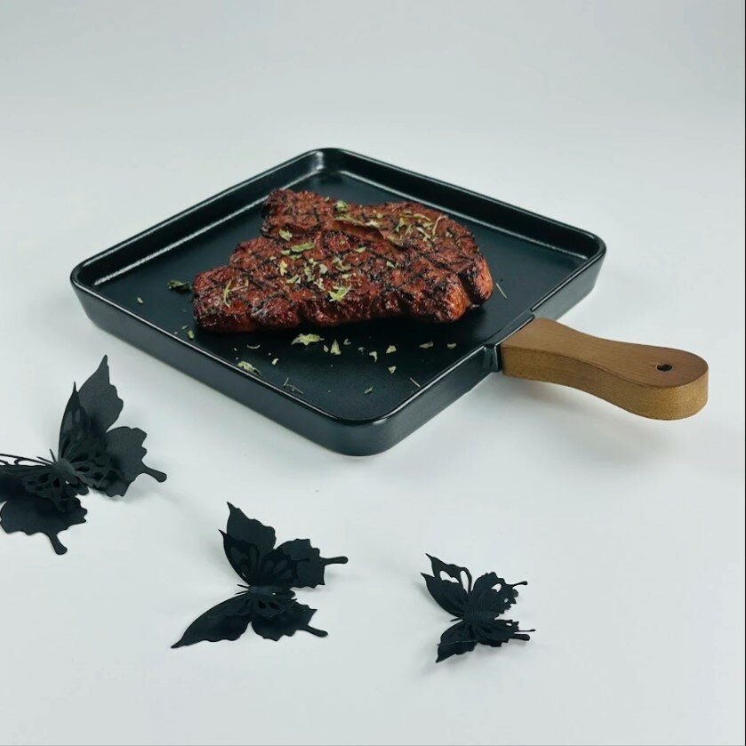 Квадратное блюдо 30,5см с ручкой BLACKWOOD Фарфор 235-039 118-235-039