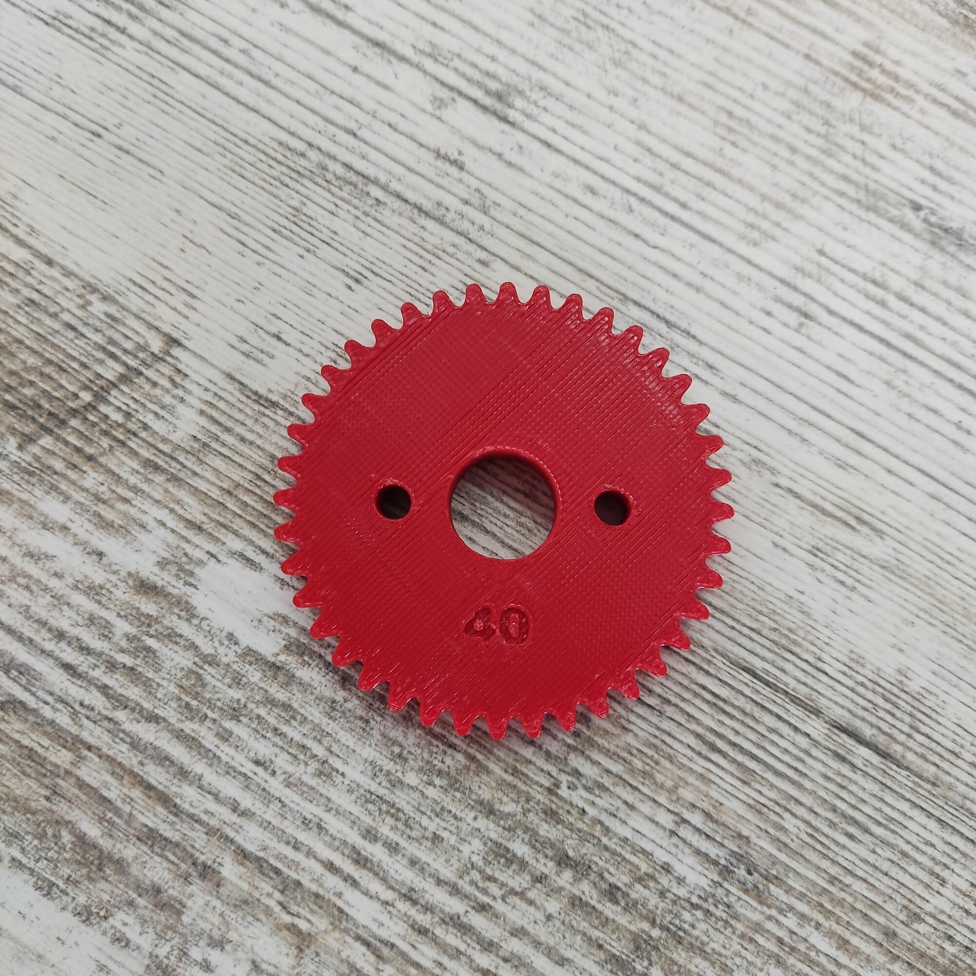 Шестерня гитары ТВ-7М z40, 3D печать, красная, для токарного станка, 1 шт