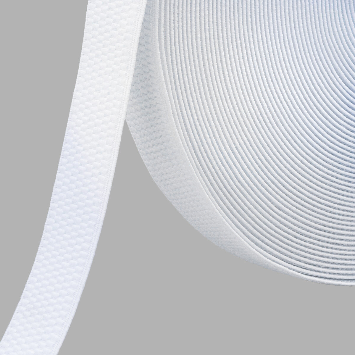 Резинка для шитья широкая, 25мм*25м, эластичность 200%, 15,75 г/м, 501 белый