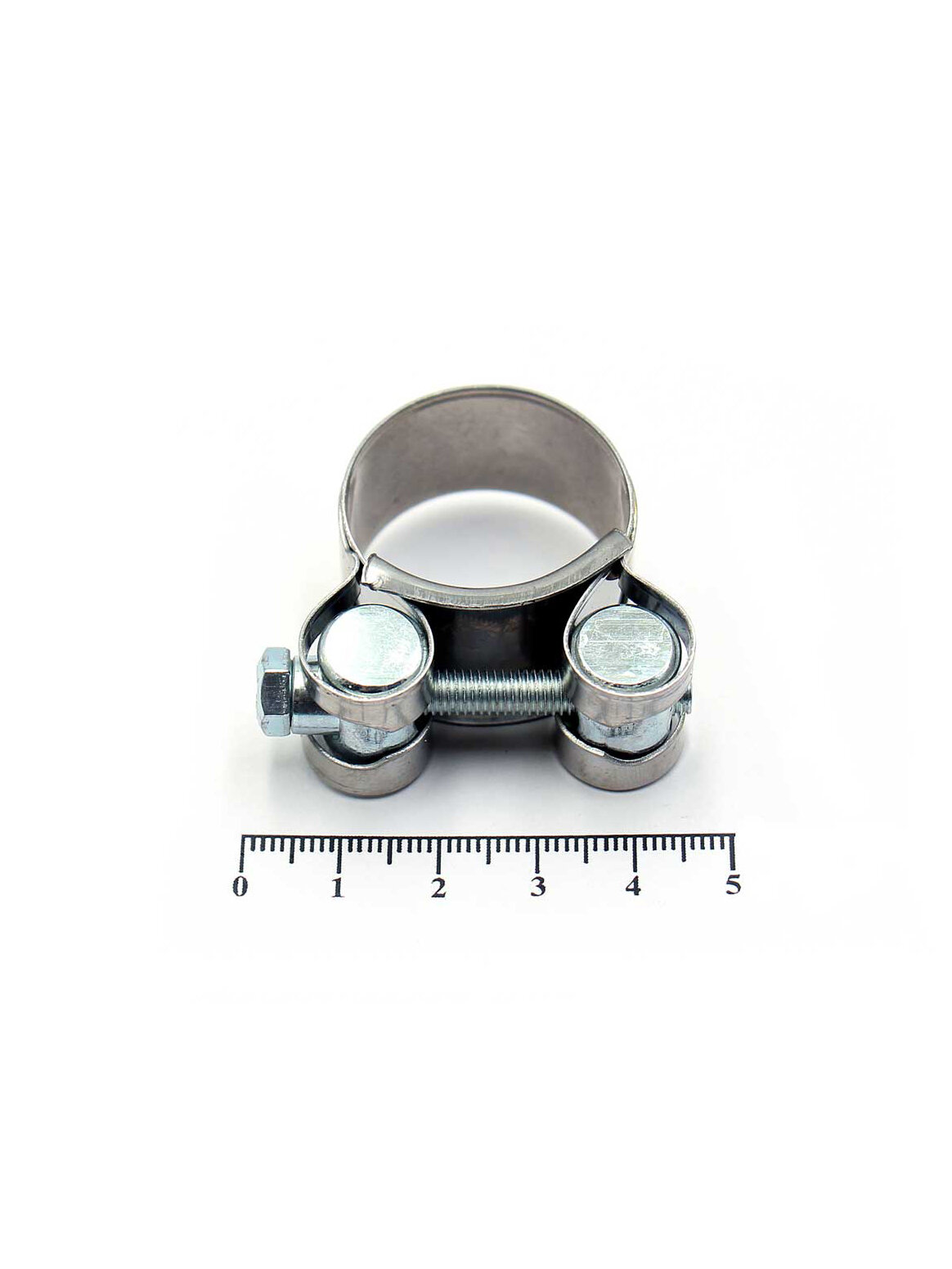 Хомуты силовые одноболтные из нержавеющей стали (W2), рабочий диапазон 26-28 мм, ширина 18 мм (2 шт.)