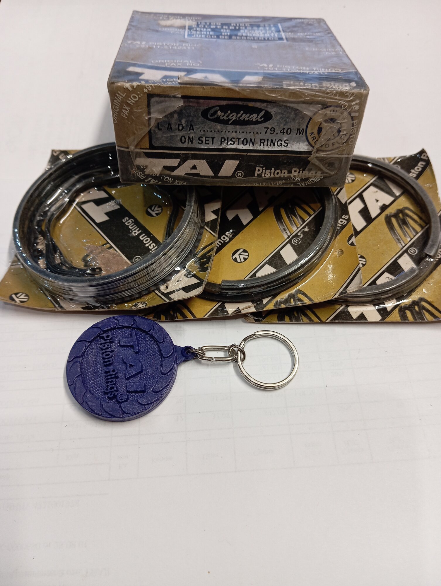 Кольца поршневые 79.4 TAI оригинал . германия. ваз лада.