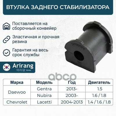 Втулка стабилизатора Arirang арт. ARG12-3213