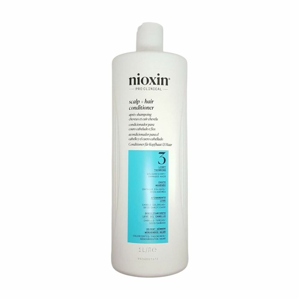 Кондиционер Nioxin Система 3 Scalp Revitaliser Увлажняющий для окрашенных волос с тенденцией к истончению, 1000 мл
