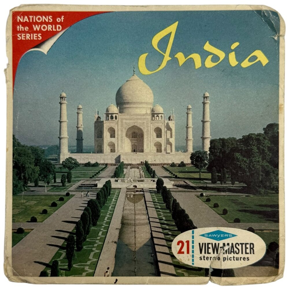 Стереодиски "India Индия" (3 диска - 21 кадр), 1970-1980 гг, View - Master, США