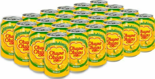 Chupa Chups Манго 0,345л./24шт. Chupa Chups Напиток газированный Южная Корея