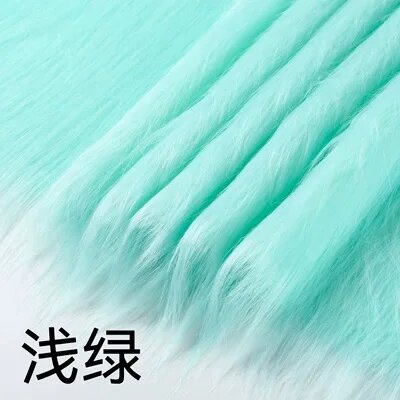 Парча из искусственного меха кролика SMTA 180*50/180*100/50*50 см Бирюзовый, 50x180cm, ywsb061