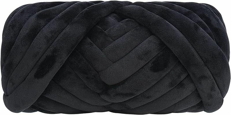 (500 г, ок. 15 м) Хлопковая пряжа для вязания крючком, очень крупная объемная пряжа высокого качества для кошачьих лежанок, одеял, сумок ручного вязания и украшений для дома DIY.