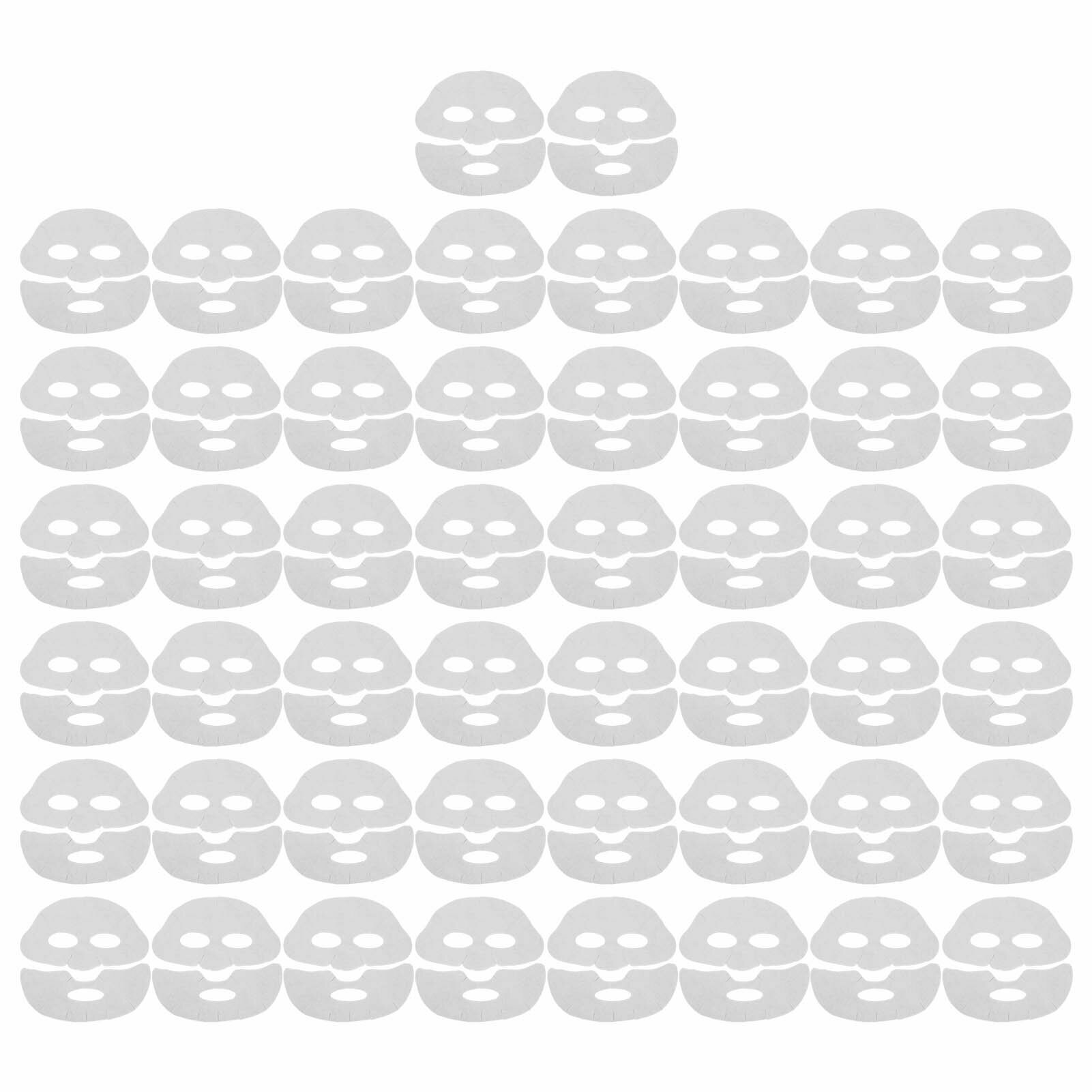 Набор для самостоятельного изготовления шелковых бумажных масок для лица, подходящих для домашнего салона красоты и спа-салона, для ухода за кожей верхней и нижней части лица.