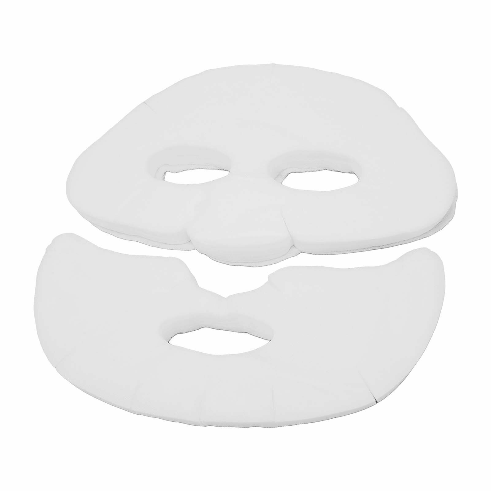 Листовой набор тканевых маски для лица из шелка DIY предварительно вырезанный для дома салона красоты спа уход за кожей верхняя нижняя, материал шелк, количество 50 листов верхней маски для лица, 50 листов нижней маски для лица