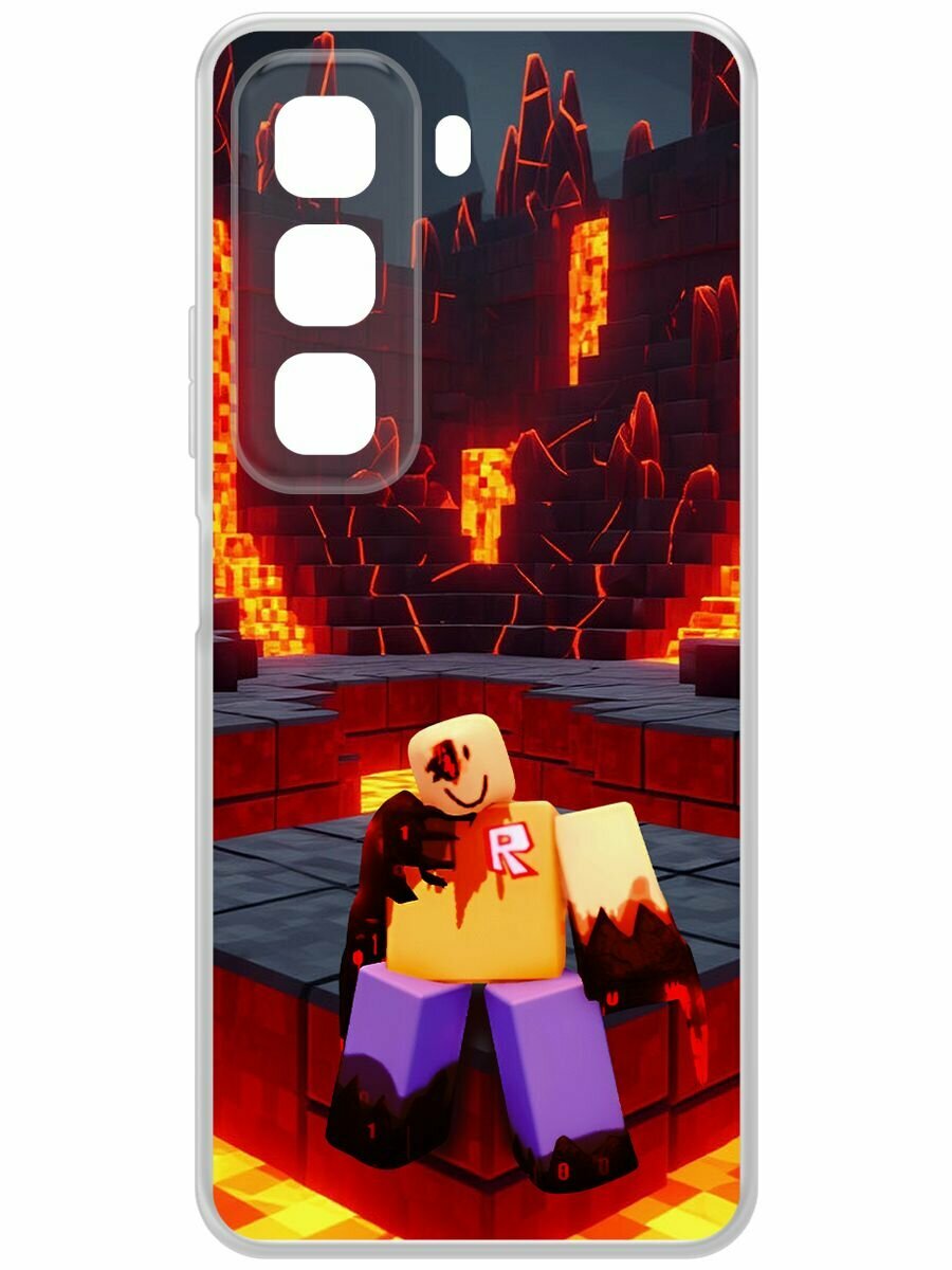 Чехол-накладка Krutoff Clear Case Roblox-Форсакен Джон Доу (Forsaken John Doe) для INFINIX Hot 50