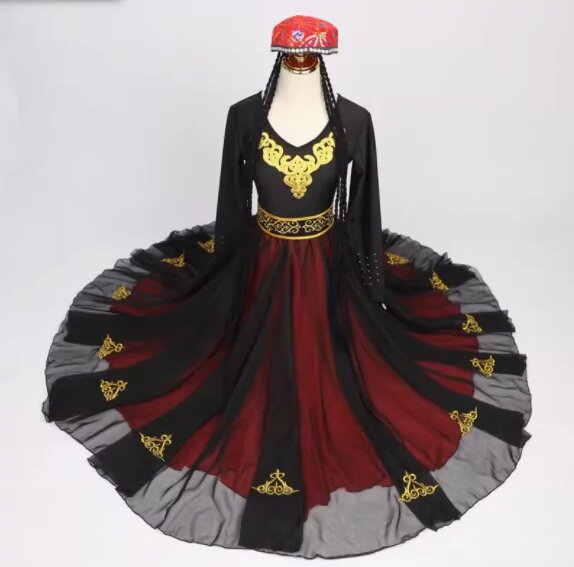 Танцевальные костюмы Bueifet для взрослых и детей Черный, 4XL, Full suit