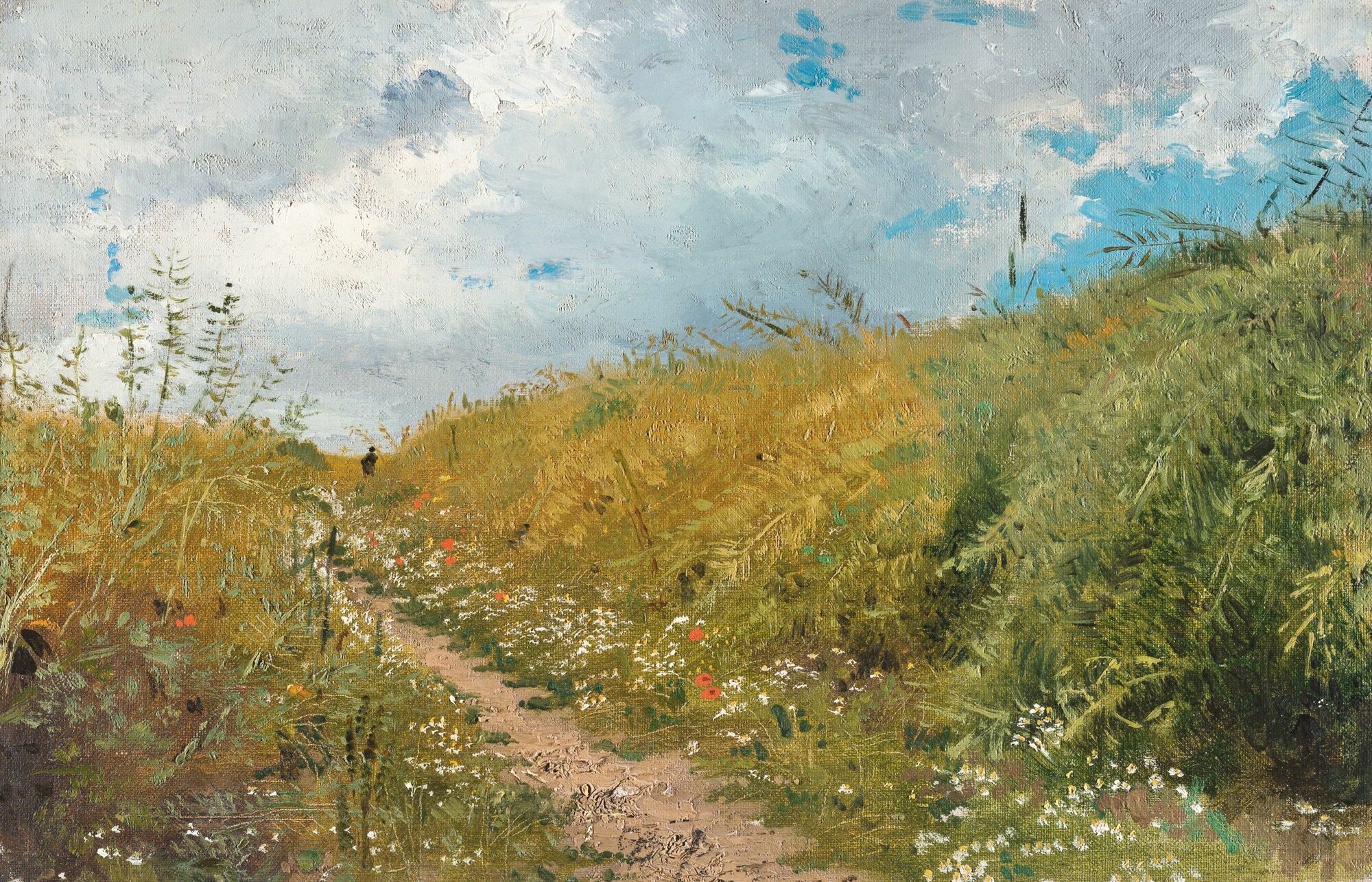 Картина Репина Ильи Дорога через лощину 80х51 см