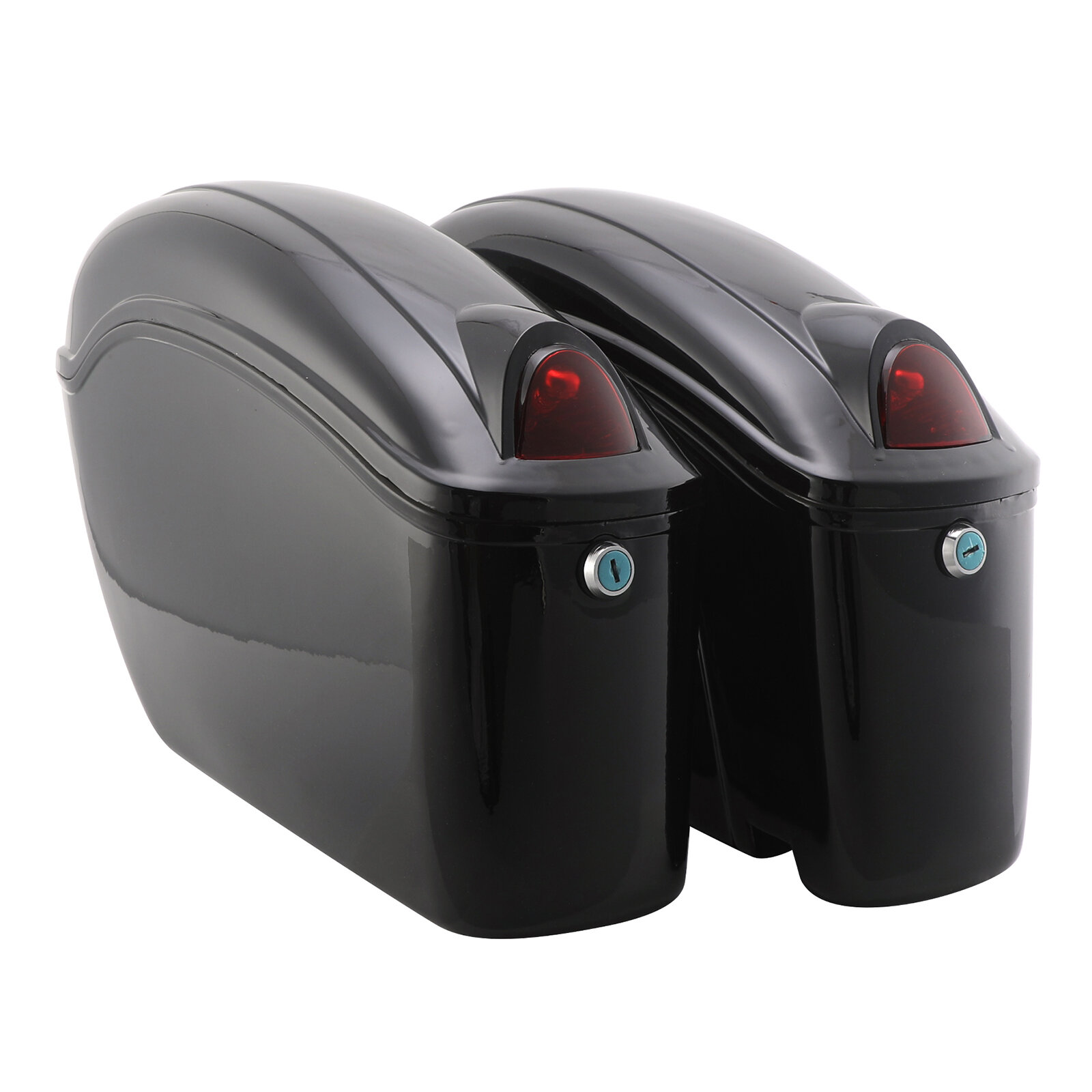 Мотоциклетные жесткие кофры большой емкости с подсветкой для Yamaha Honda Cruiser