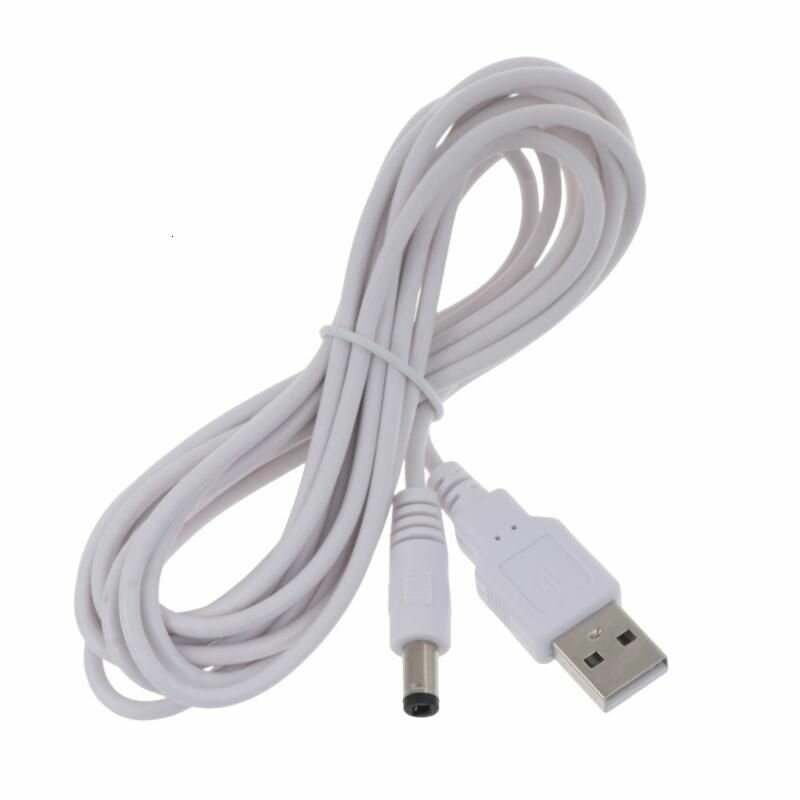 USB к 5.5MM DC5V Коннектор USB2.0 A-Type Мужской к 5.5x2.5мм DC5V Кабель Зарядки, 2m
