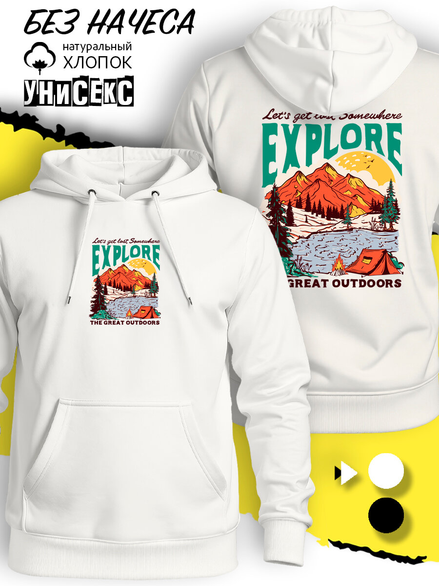 Худи Толстовка свитшот горы палатка explore