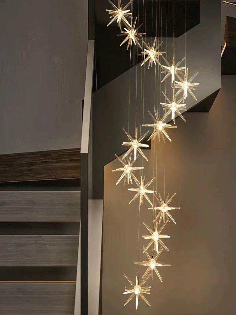 Роскошная и яркая люстра для лестничной клетки, люстра для гостиной,36головок，180W，3000K