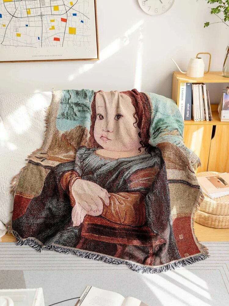 Плед-пончо , Полиэстер, 160 см х 130 см