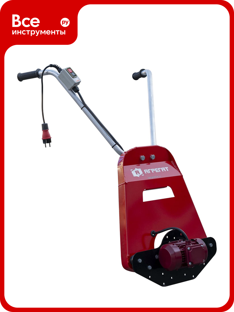 Виброузел плавающей виброрейки ВП (электрический) агрегат 220В VP/220, резиновый, зеленый, 175 мм