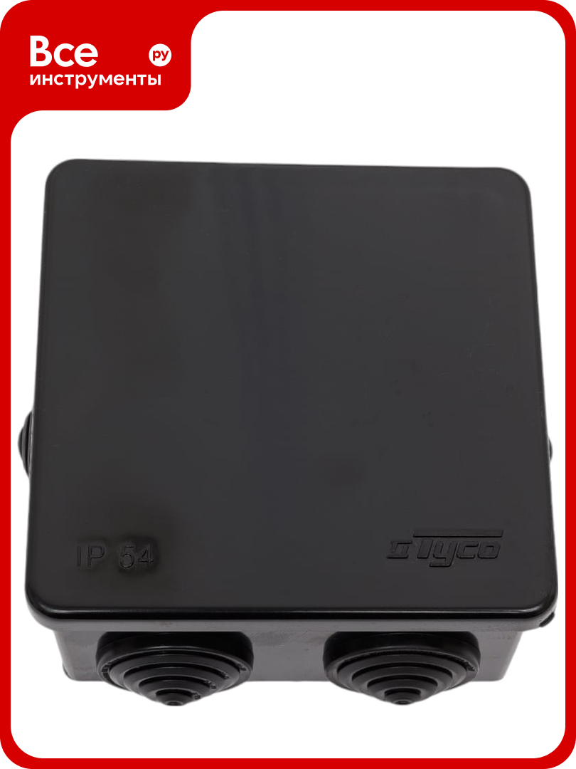 Распределительная коробка Рувинил ОП 85х85х40мм УХЛ1 IP54 черный 67040Ч