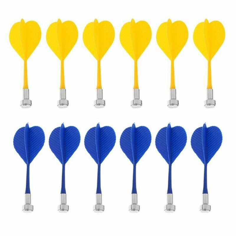 12 палочек, магнитные дротики - синие и желтые