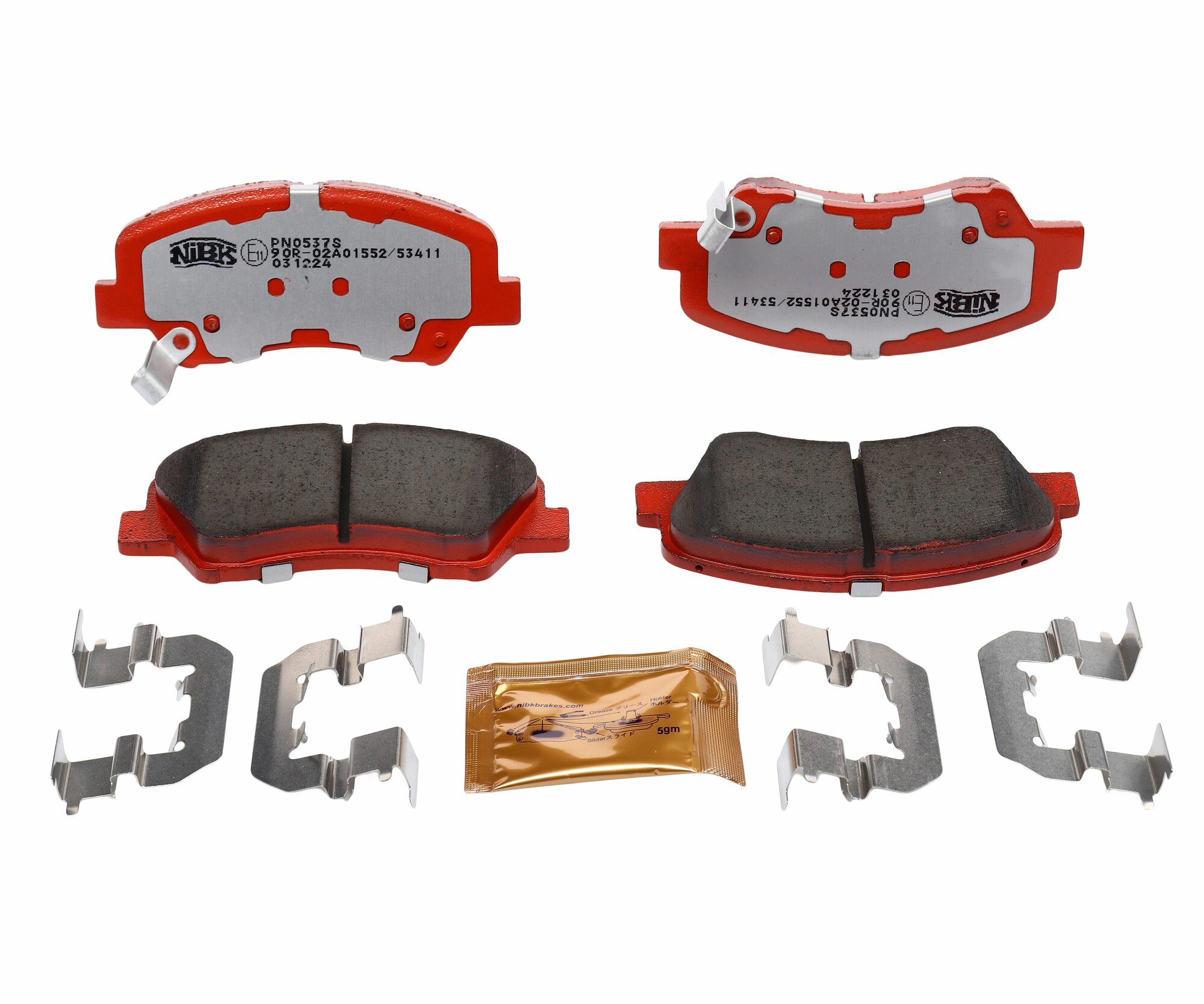 Колодки тормозные передние (4шт.) NiBK Арт. PN0537S / HYUNDAI Solaris (11-) KIA Rio (11-)
