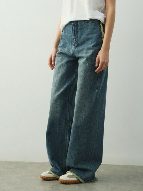 Джинсы широкие 