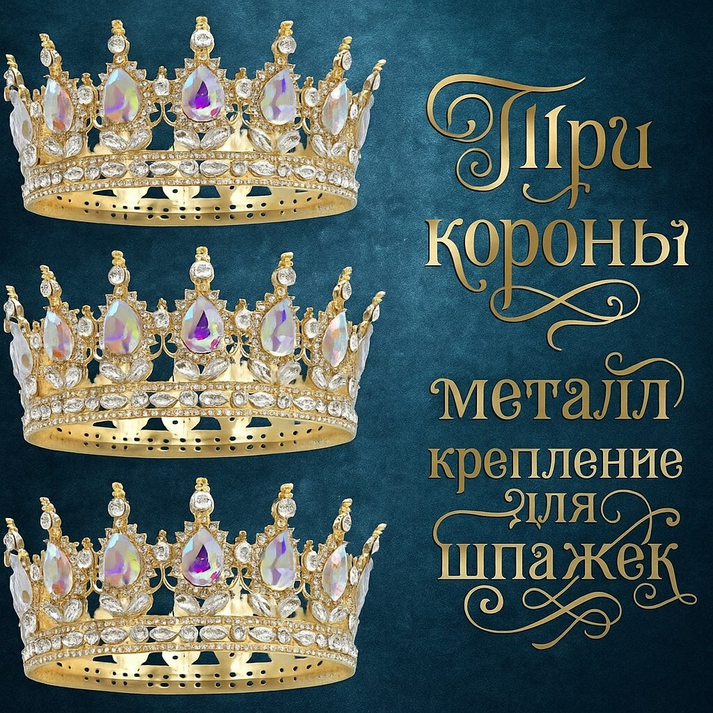 Набор Три короны : украшения для торжественного торта