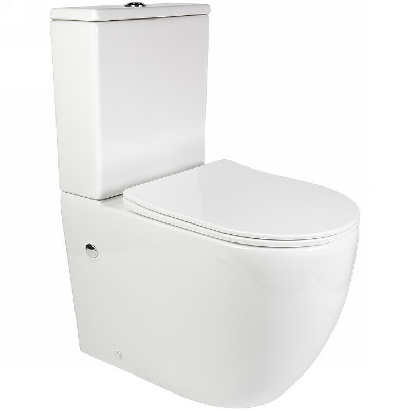 Унитаз компакт Bond F01-00 Белый с бачком и сиденьем Микролифт фарфор напольный