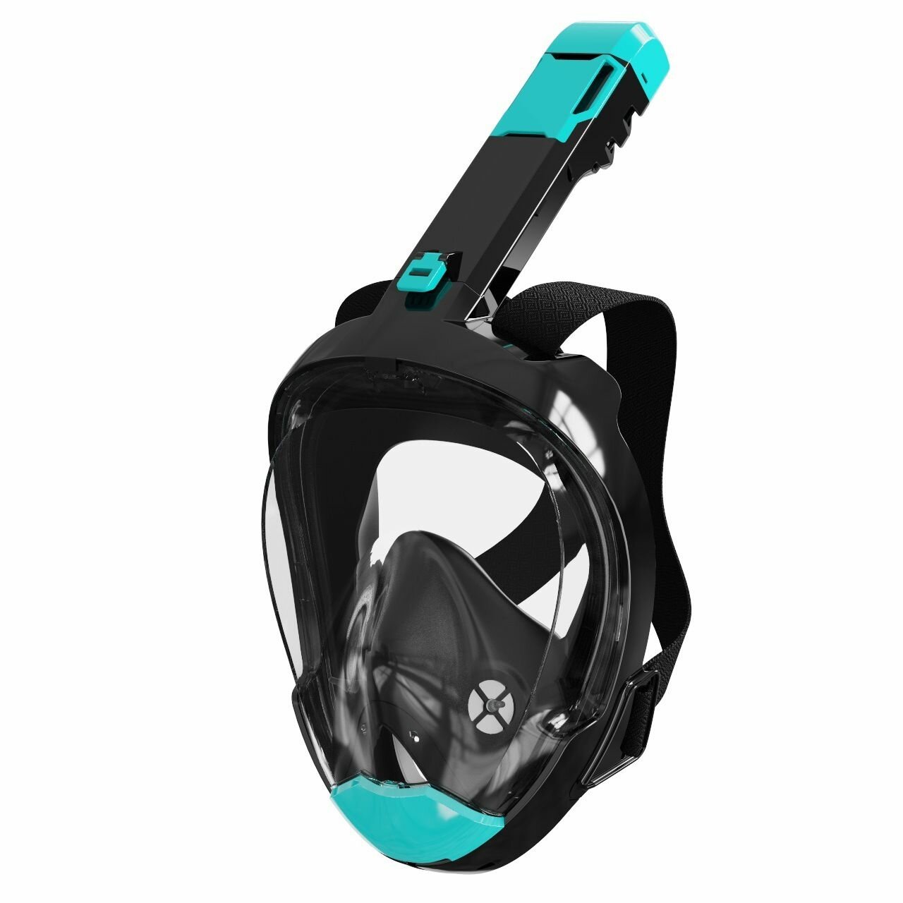 Маска полнолицевая S/M черная для снорклинга GIDROMANIA