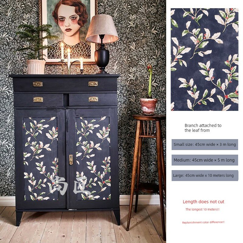 Самоклеящиеся водонепроницаемые обои для декора шкафов в китайском ретро-стиле, для старой мебели, дверей шкафов и