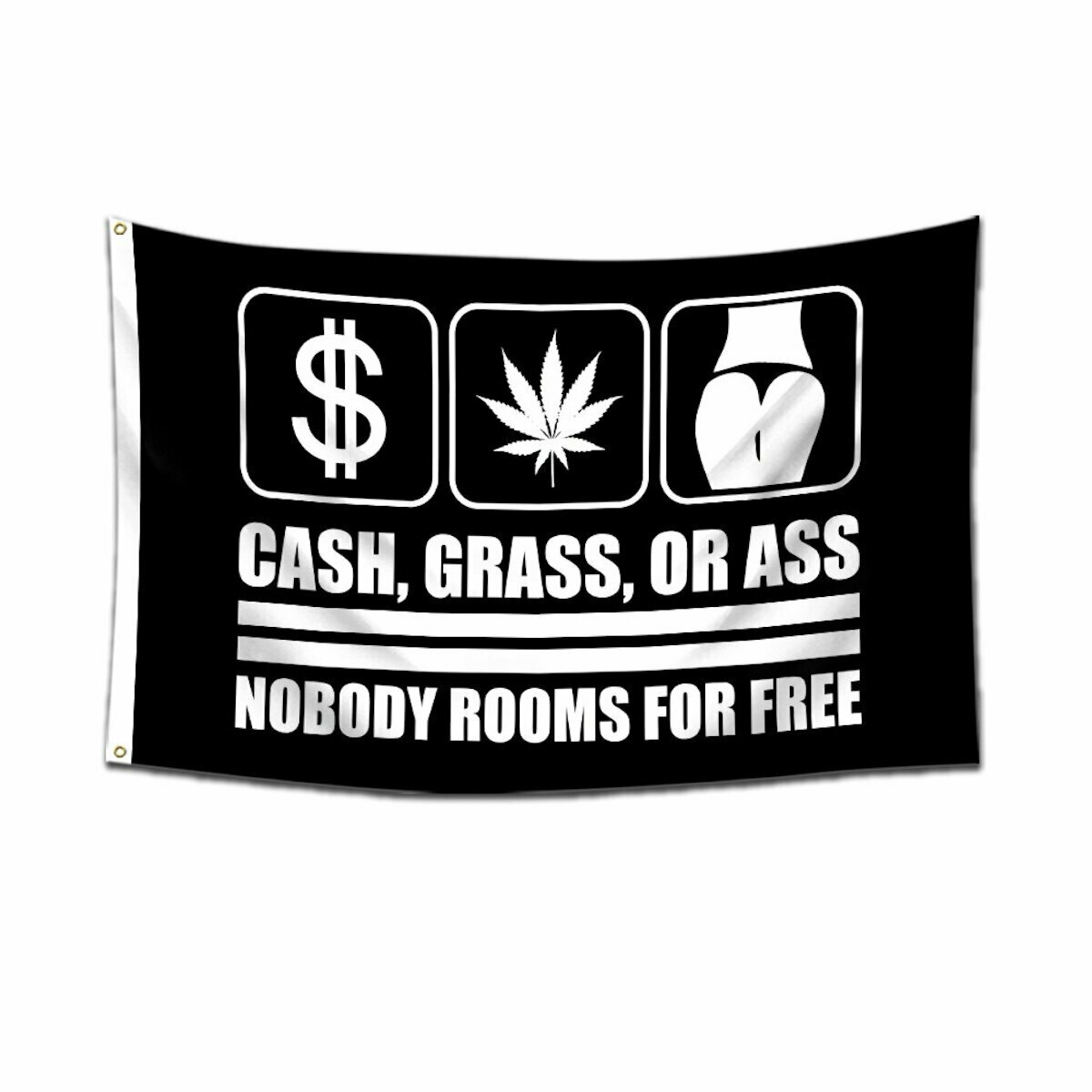 Флаговое искусство Cashs Grass Or Ass Nobodys Room ss Fors Frees Тапестри Аниме Флаг настенное украшение для спальни и гостиной 90x150см
