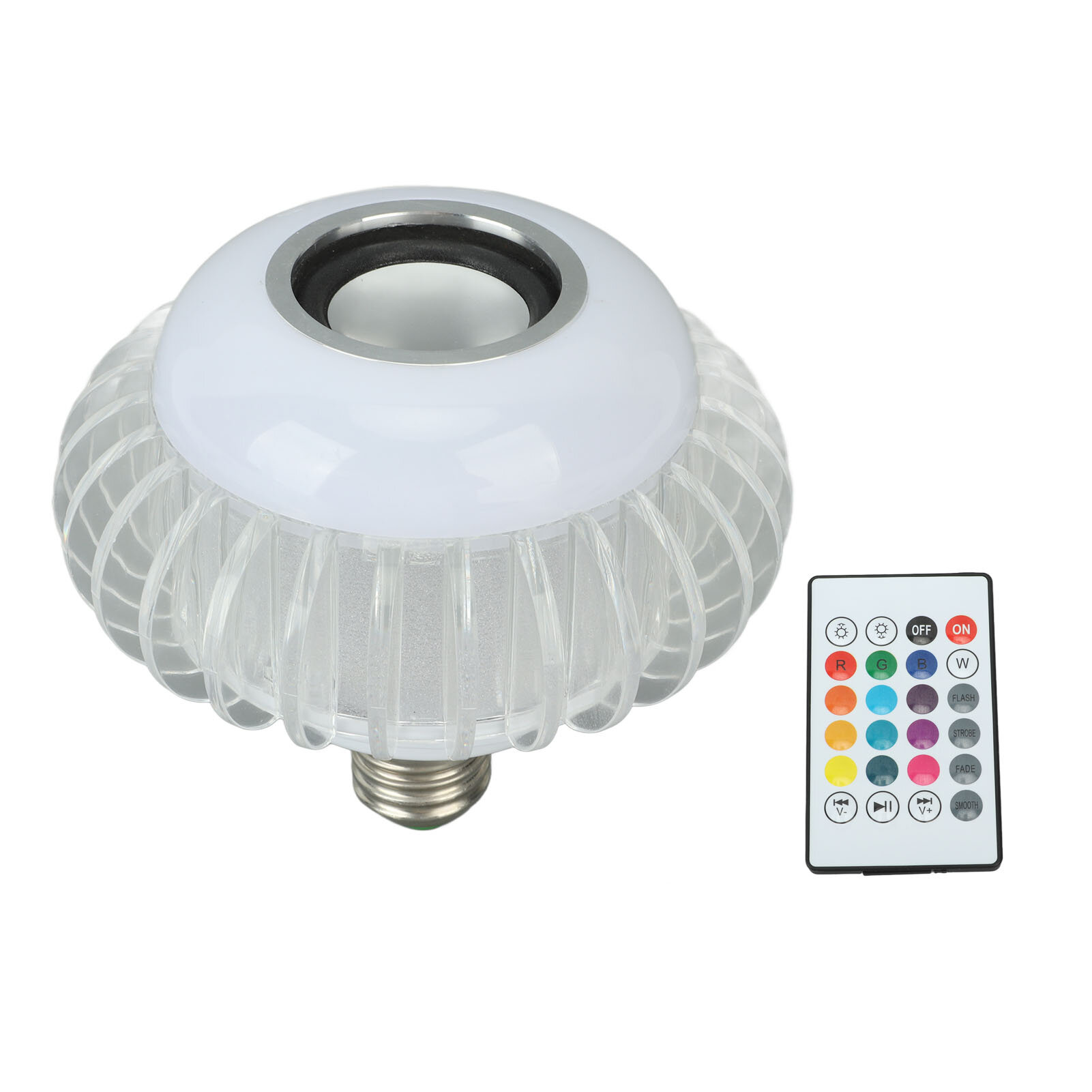 Smart Sdire Light Light Light Bluetooth Light Light Light Speaker E26 E27 RGB Изменение лампочки с 24 клавишами пульт дистанционного управления