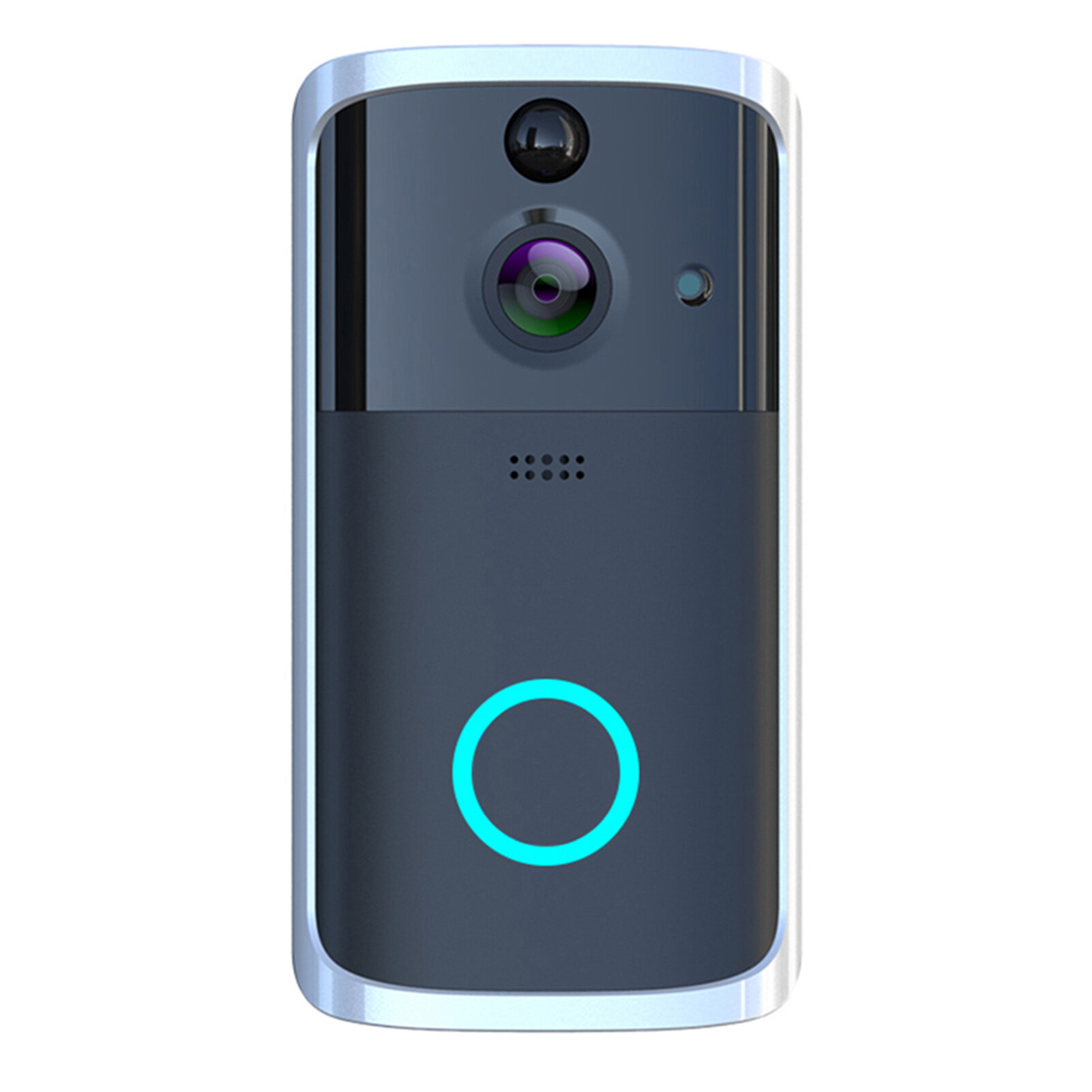 Беспроводной видеодомофон WiFi с умным дверным звонком, камера 720P, двухсторонний аудио-видеозвонок, поддержка инфракрасного ночного видения, PIR-датчик движения, удаленное управление через приложение для Android и iOS.