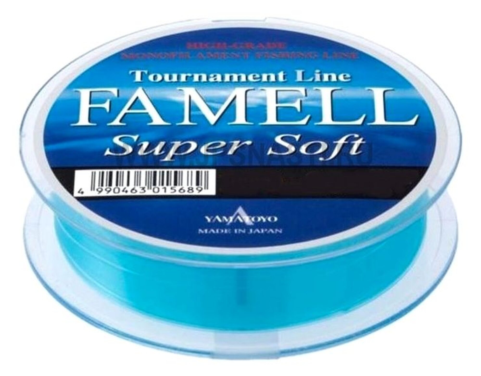 Монофильная леска для рыбалки Yamatoyo Famell Super Soft, #8.0, 150 м, Голубой