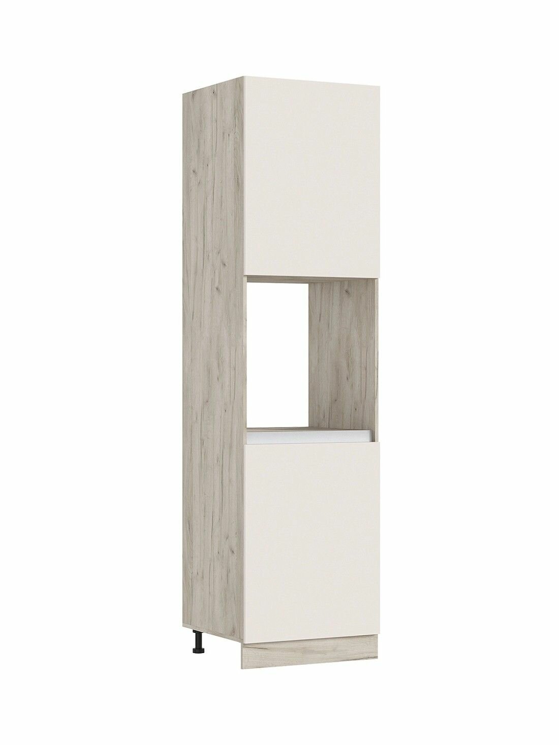 ЛДСП Кухня Карина Пенал для встраиваемой бытовой техники (Кашемир, Дуб Крафт серый)