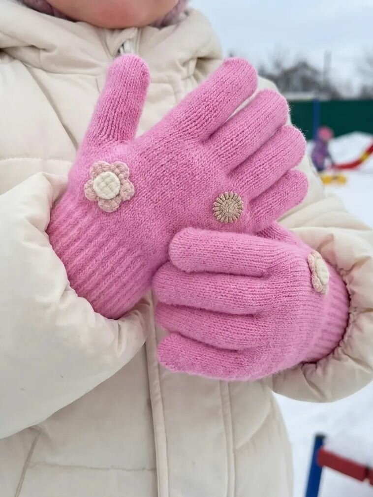 Перчатки Осень-зима 2024 для девочек