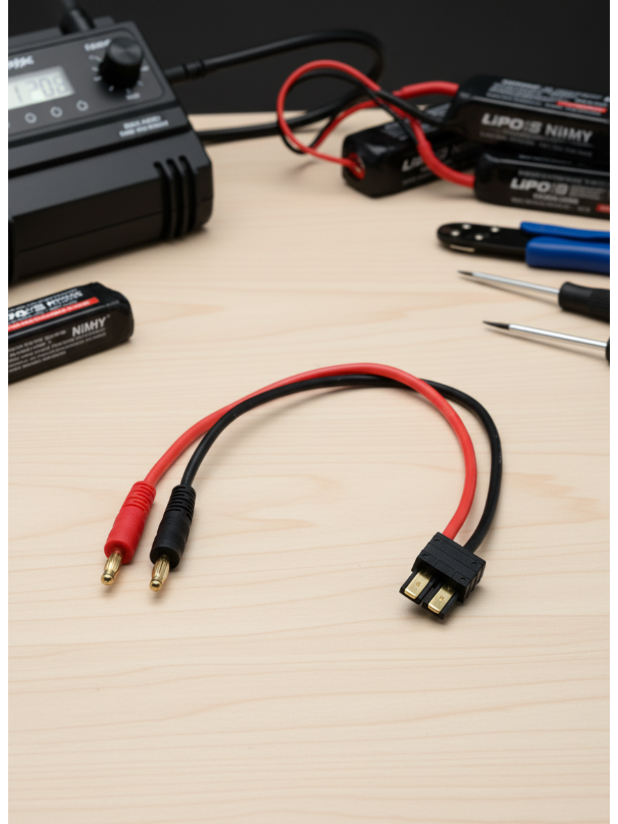 Кабель для зар/устройства с разъемом Traxxas 20cm 14AWG