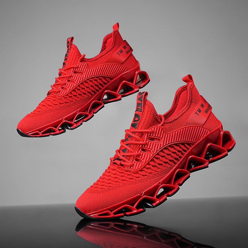 Мужские сетчатые кроссовки Blade Sports, повседневные, размеры 38-48+, повседневная летняя обувь, EU:44