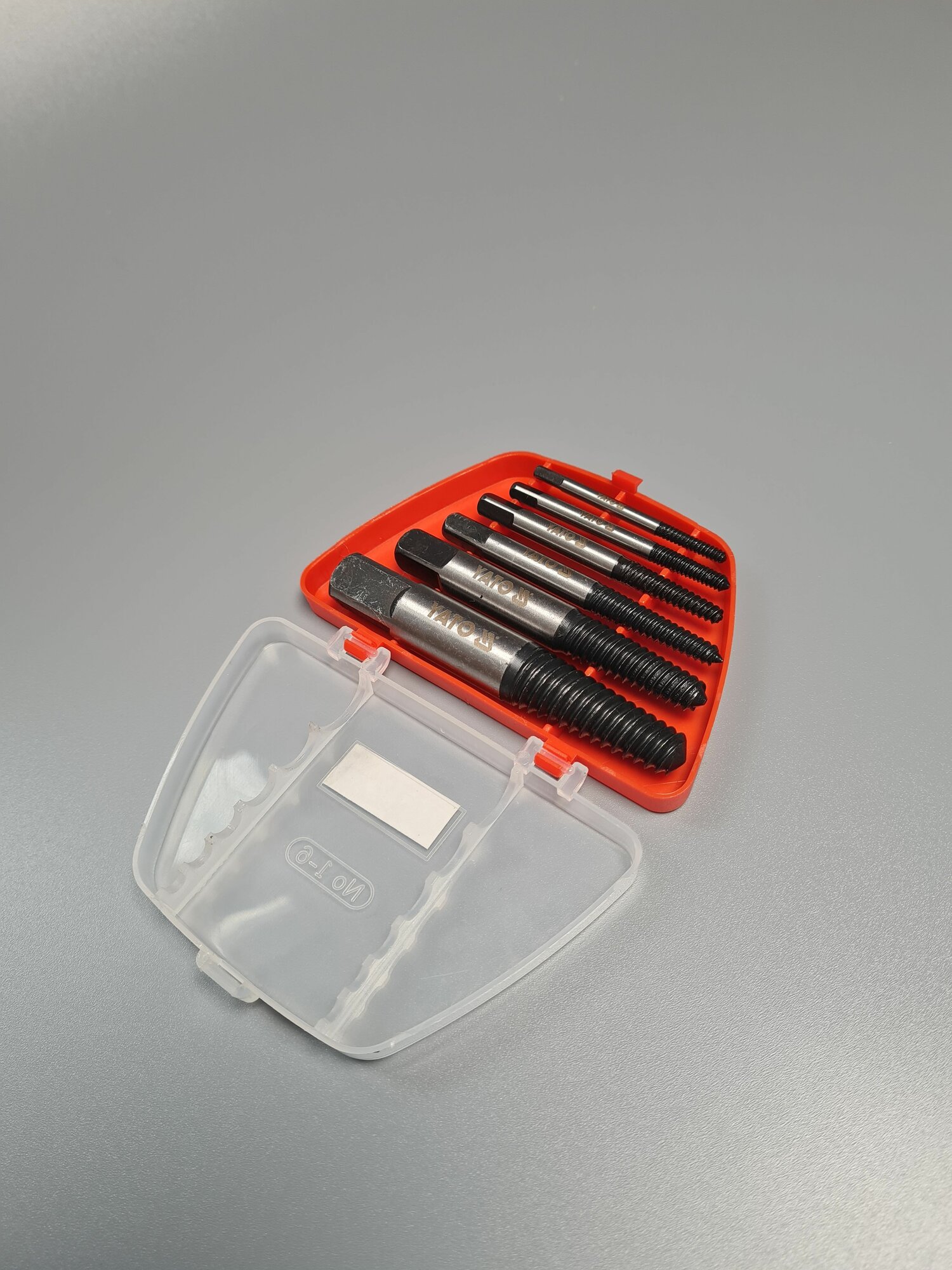 Экстракторы обломанных болтов 6 шт, 3-25 мм, YATO, материал GCR15, 59072 набор экстракторов