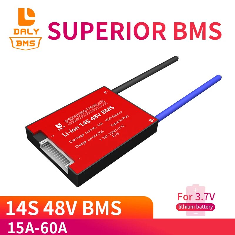 Аккумулятор Li-ion 48V 14S 50A DALY Common Port