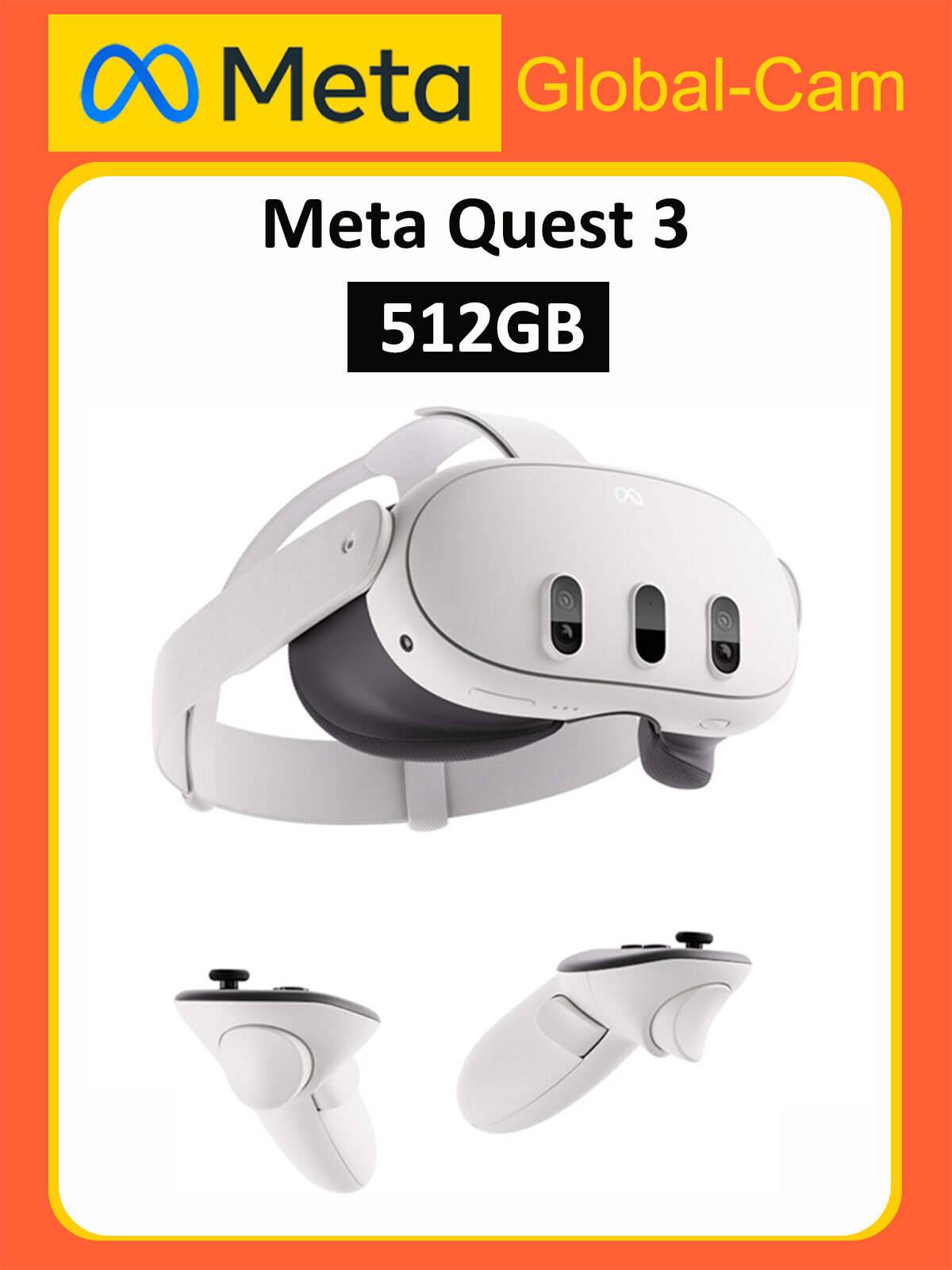 Oculus Quest 3 512 GB очки виртуальной реальности (VR шлем), Белый