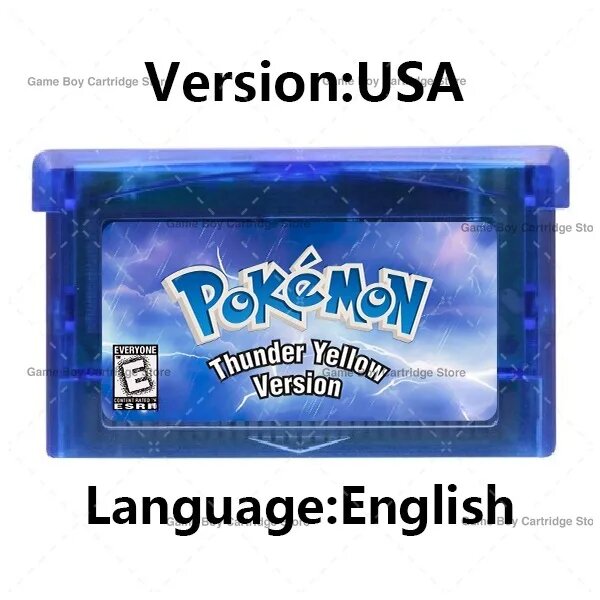 Игровой картридж GBA, 32-битная карта для игровой консоли, серия Pokemon, изумруд, морское стекло, Rouge, изумруд, империум, темно-фиолетовый