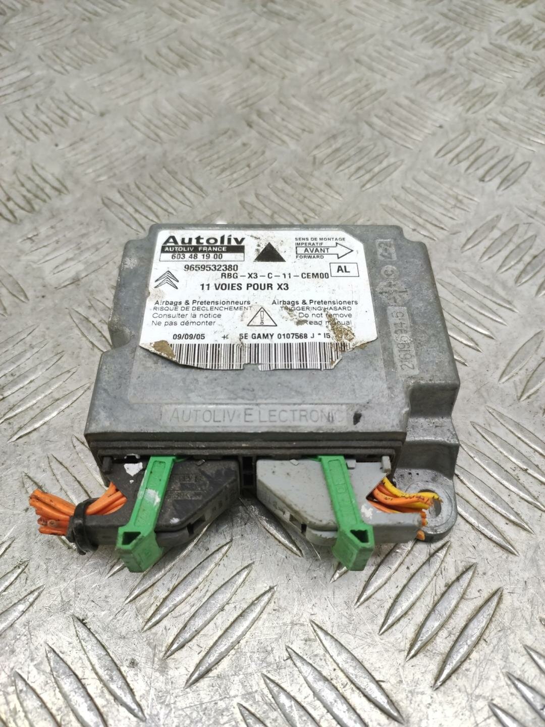 Блок управления подушками безопасности Citroen C5 рест. 2005 603481900