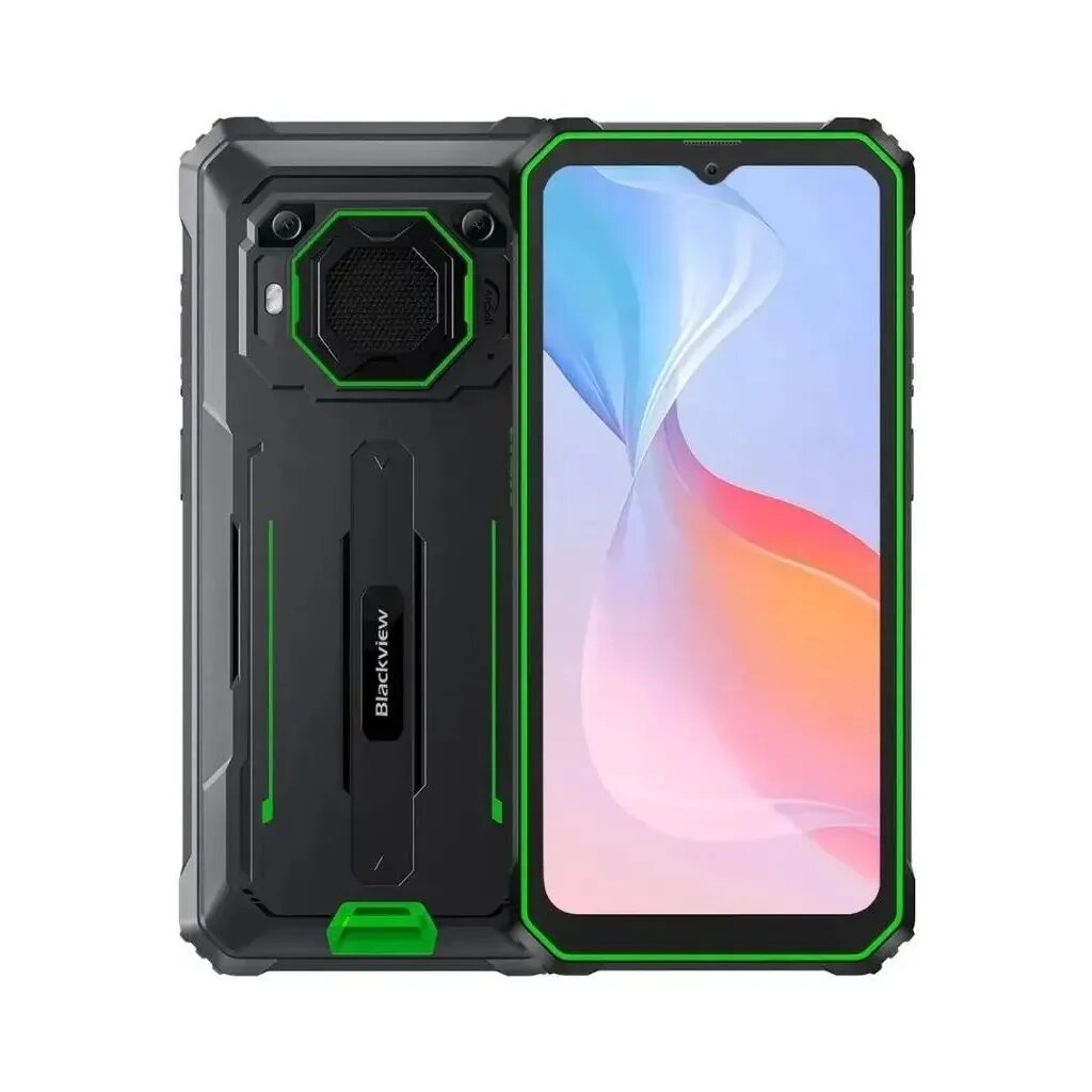 6.56" Смартфон BLACKVIEW BV6200 Plus 8/128Gb, NFC, IPS, 90Гц, 11000мAч, зеленый