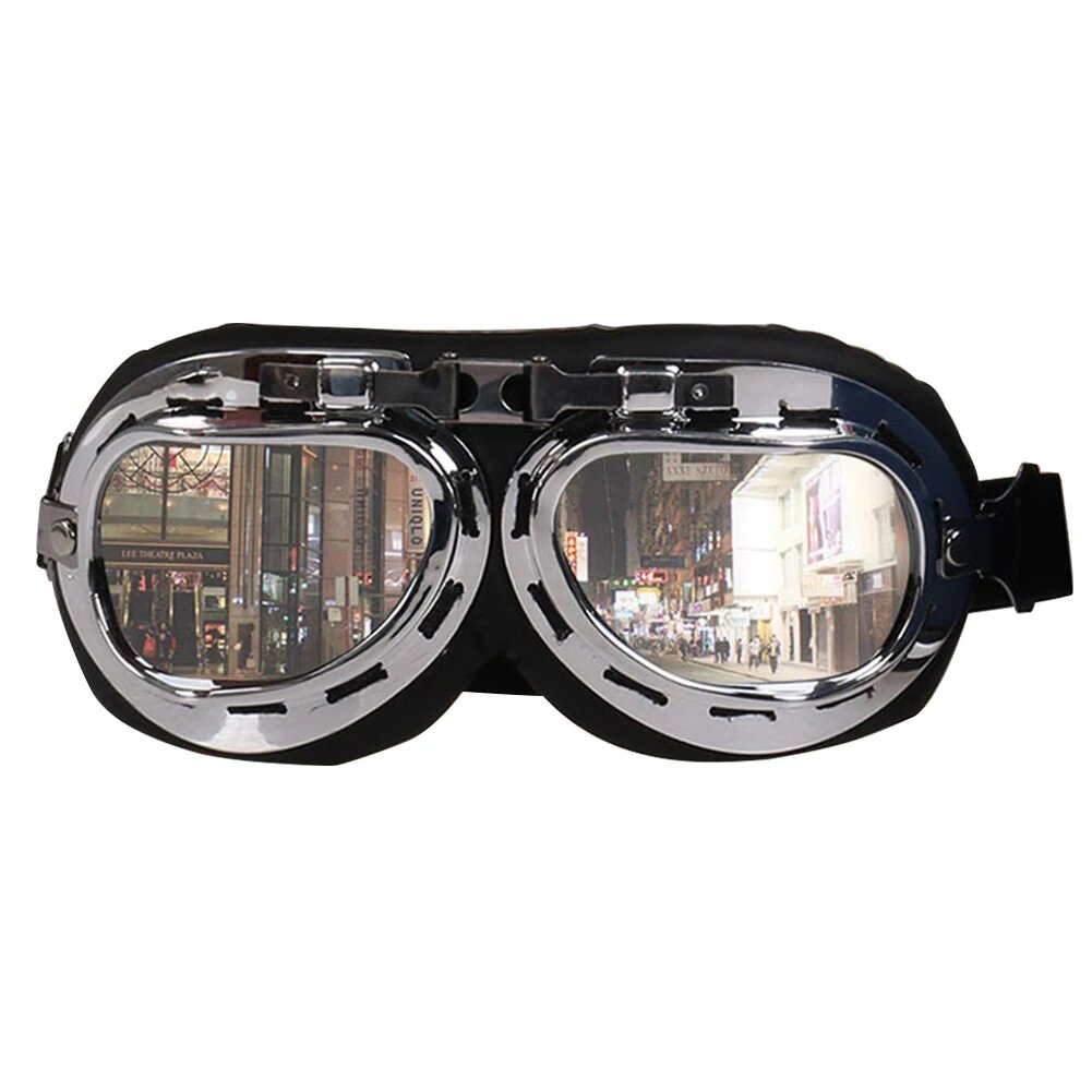 Ретро мотоциклетный шлем для мотокросса, очки для пилота, винтажные очки для пилота Wwii, очки для мотоцикла, скутера, очки для бездорожья