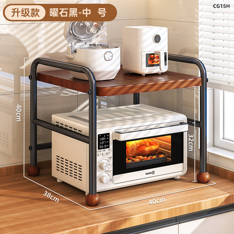 Винтажный стиль кухонной микроволновой печи, подставка для печи на столешнице, многофункциональная выдвижная полка для хранения рисоварки