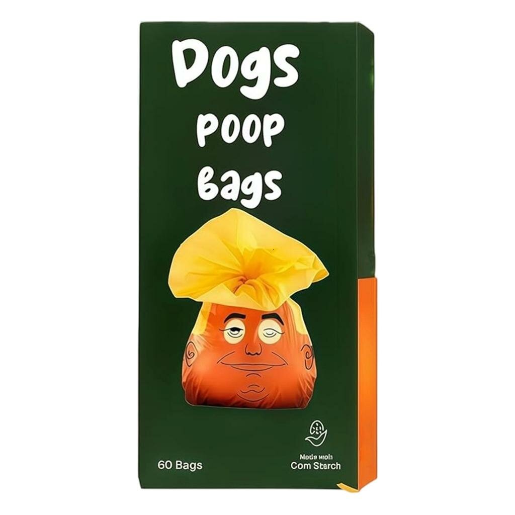 1 коробка из 60 мешков для сбора какашек домашних животных, мешки для выгребания какашек лопатой